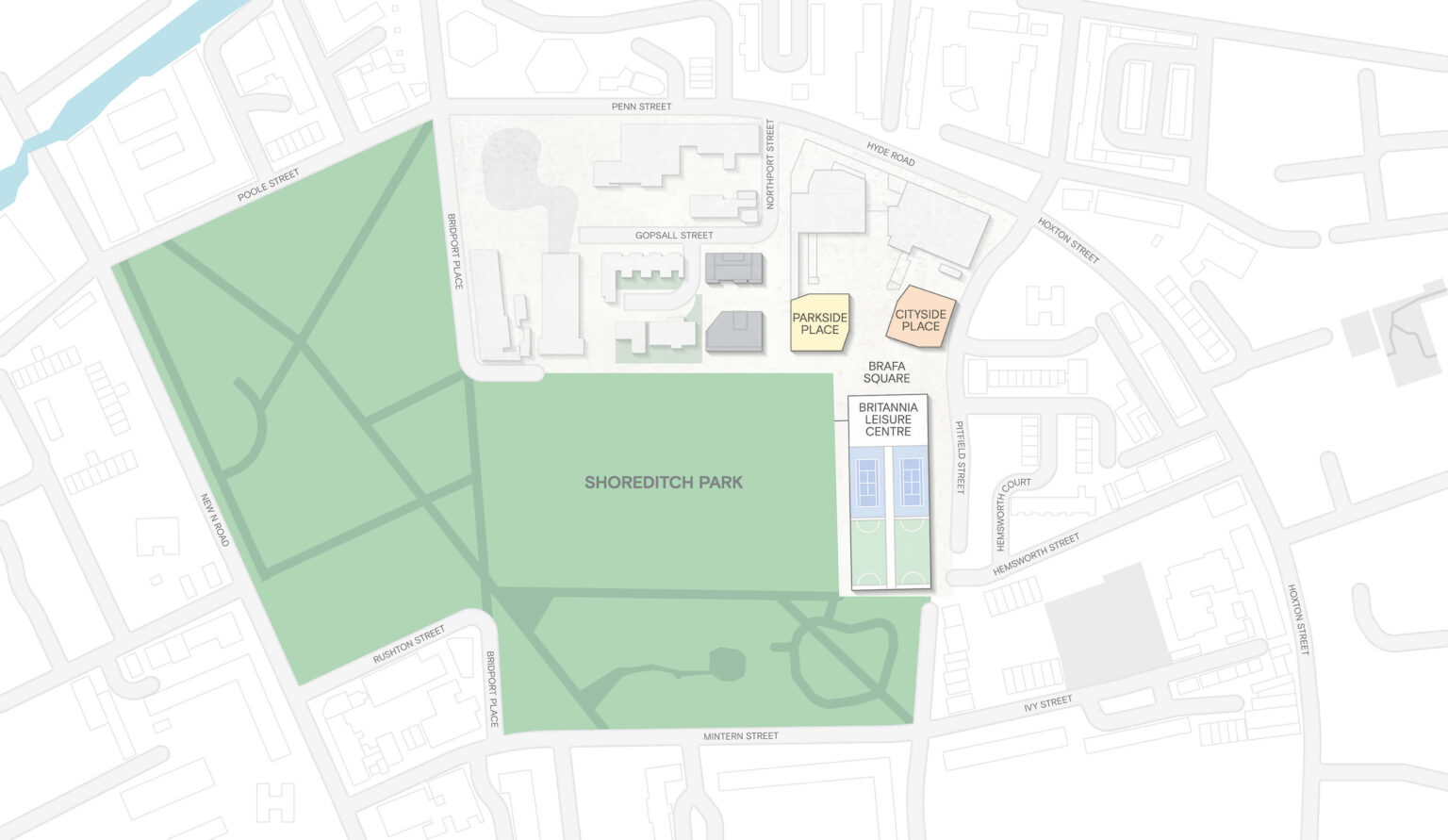 Masterplan - Shoreditch Parkside: New Homes Shoreditch